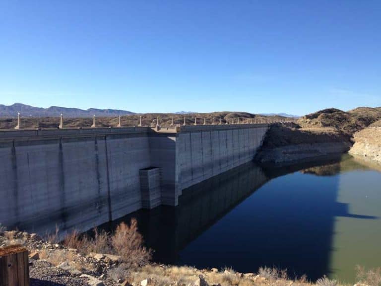 Elephant Butte Dam and the Historic Dam Site